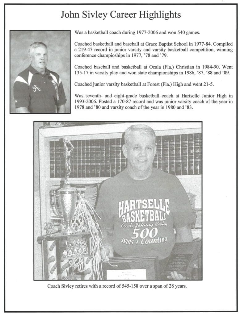 Sivley, John | Morgan County Sports Hall of Fame